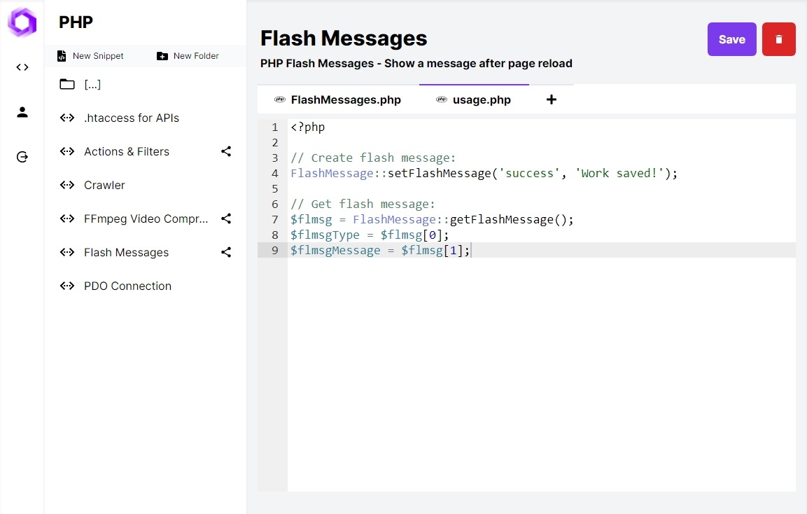 Snippet.Land | Share your code with your team
