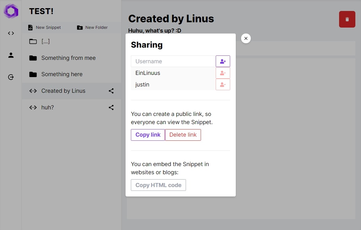 Snippet.Land | Share your code with your team